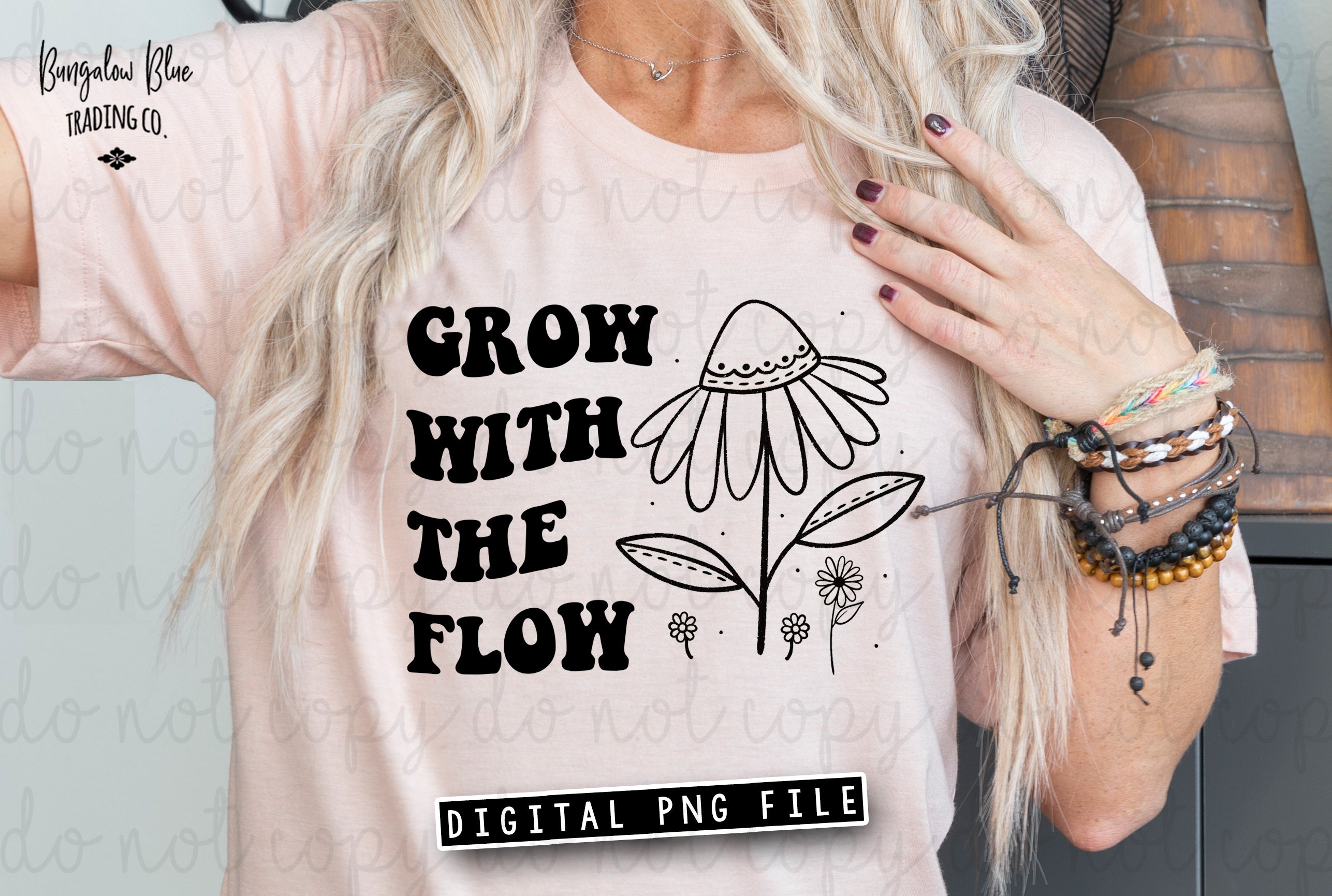 Grow With The Flow- Single Color Digital Download – Bungalow Blue ...